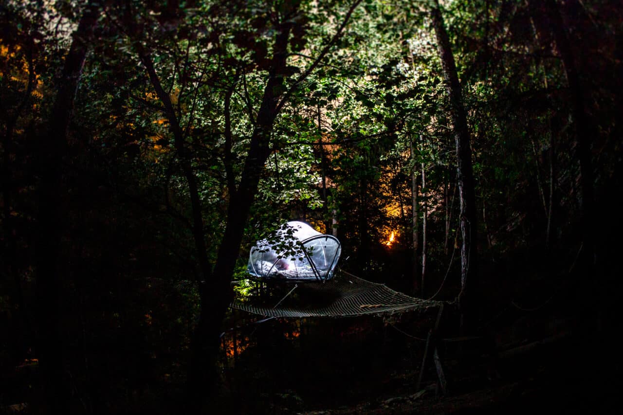 Nuit en bulle -Entre Gap et Barcelonnette au Lauzet Ubaye